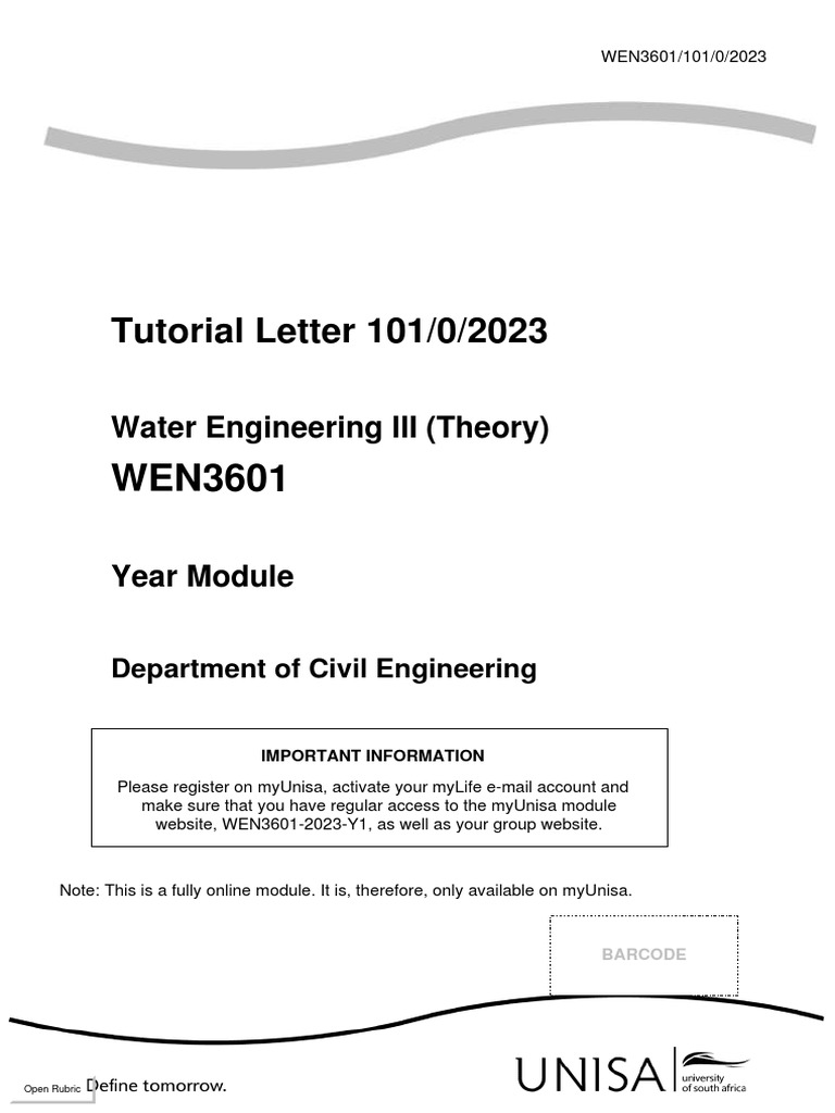 Tutorial Letter | PDF | Turnitin | Libraries