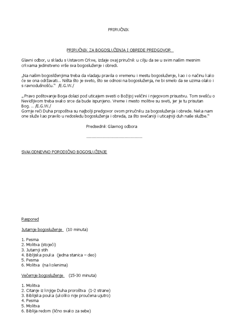 Prirucnik Za Obrede | PDF