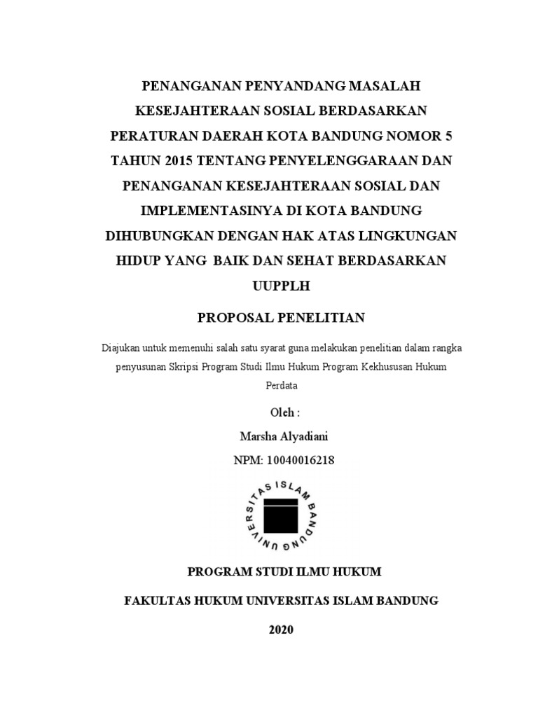 Contoh Bab 1 Skripsi | PDF