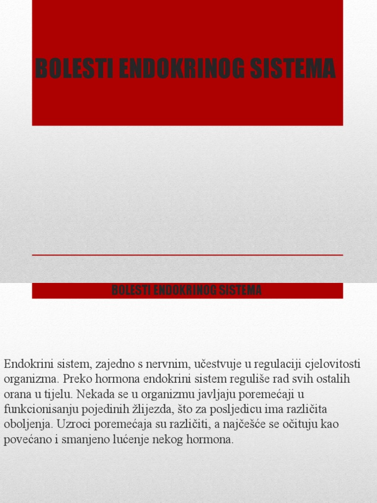 Bolesti Endokrinog Sistema | PDF