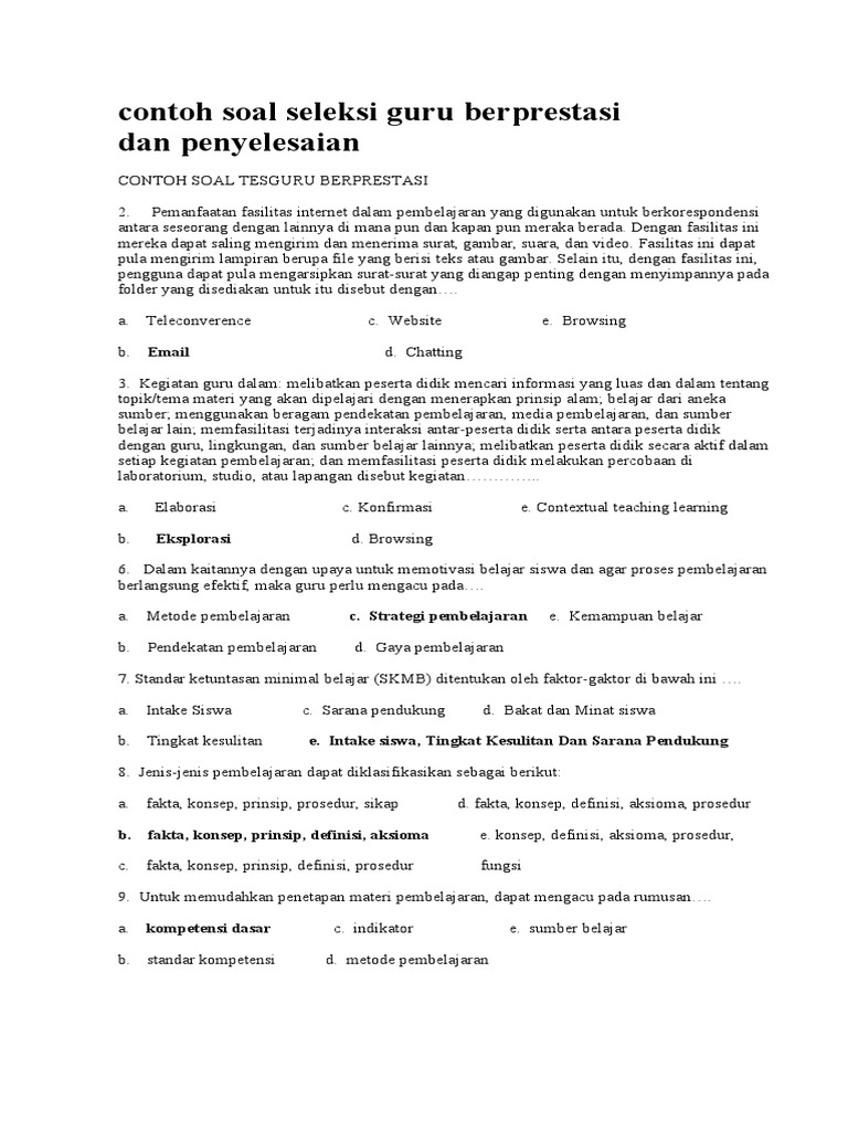 Contoh Soal Ogn 2017 | PDF