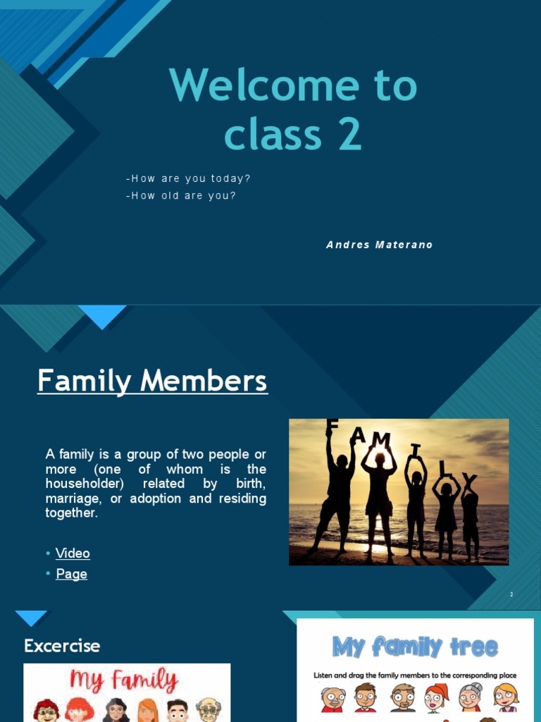 Welcome To Class 2: Haga Clic para Modificar El Estilo de Título Del ...