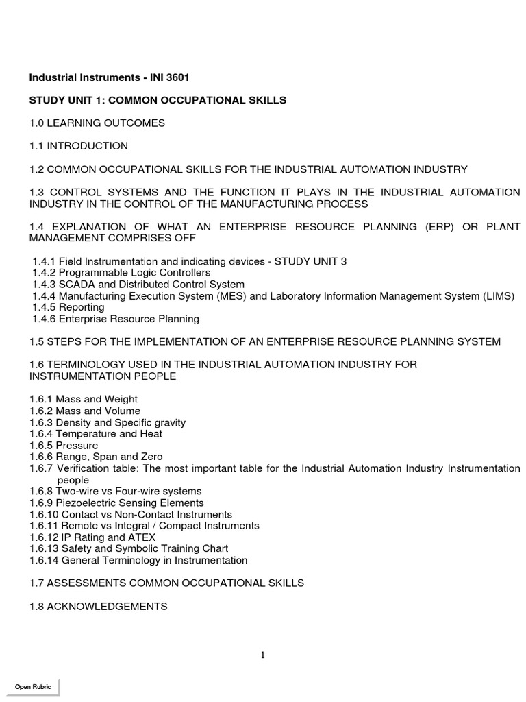 1 Common Occupational Skills Notes STUDY UNIT 1 d137cb16371741f | PDF ...
