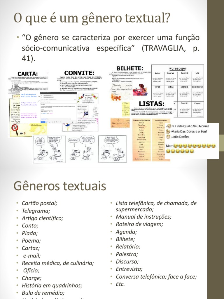Reconhecimento De Tipos E Gêneros Textuais Pdf Ciências Sociais Arte
