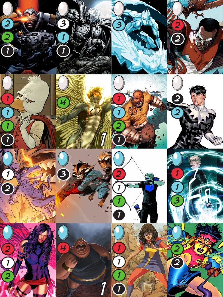 Splendor Marvel Formatted Cards | PDF