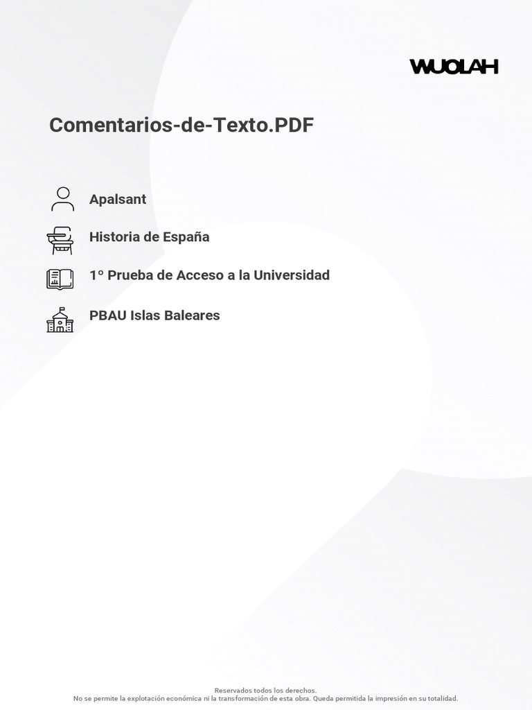 Wuolah Premium Comentarios de Texto PDF | PDF