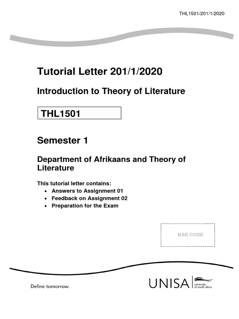 THL1501 Tutorial: Assignments & Exam Prep | PDF | Aesthetics | Theory