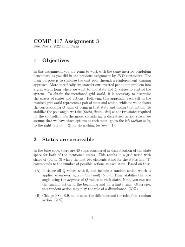 Comp417 Assignment3 2022 | PDF | Mathematics | Computational Science