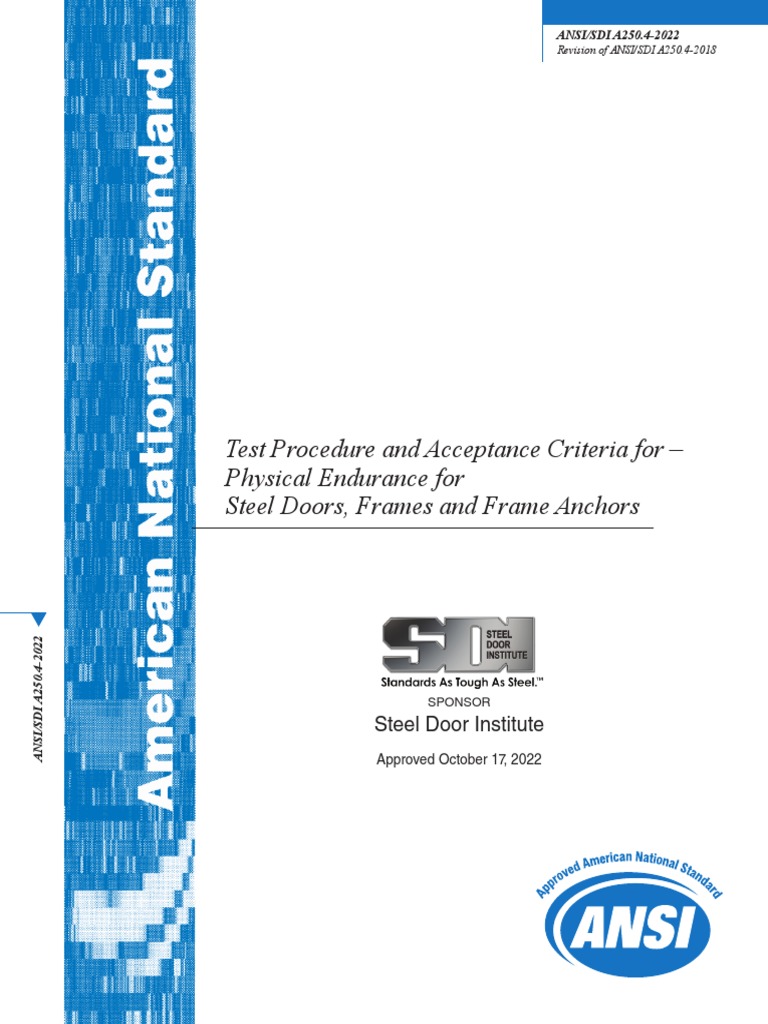 Test Procedure and Acceptance Criteria For - Physical Endurance For ...