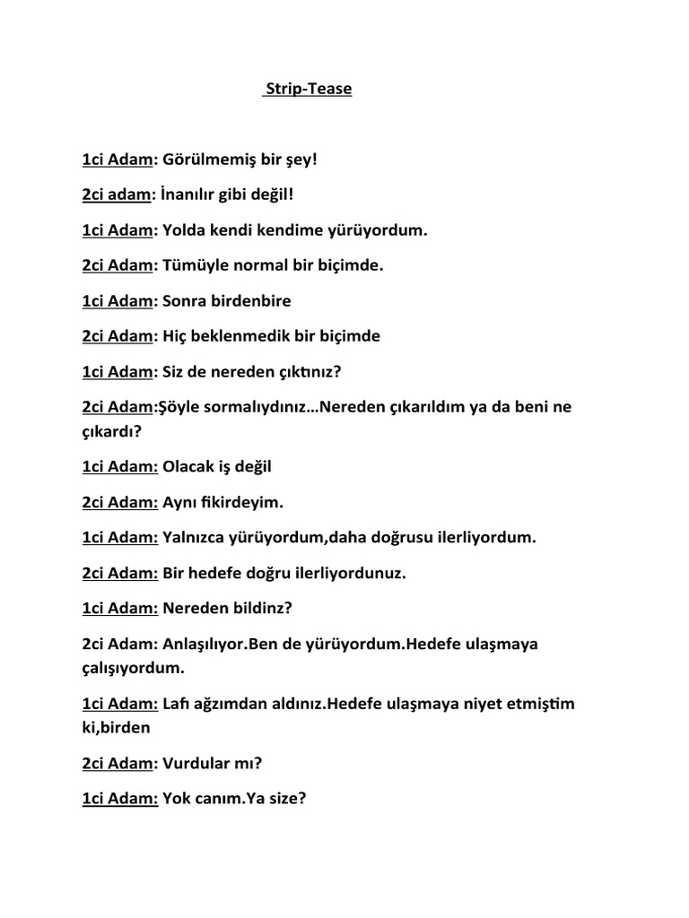 Strip Tease Pdf