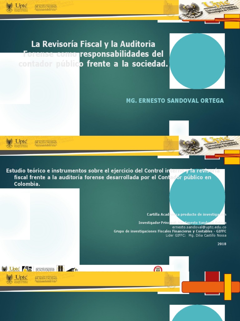 La Revisoría Fiscal Y La Auditoria Forense Como Responsabilidades Del