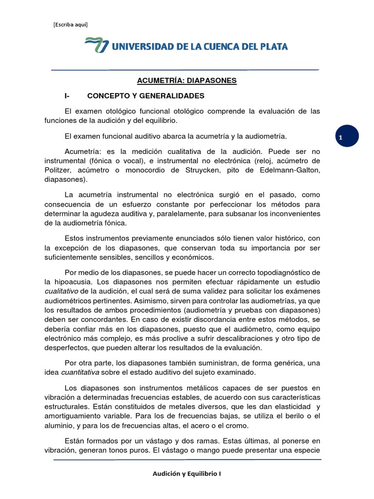 ACUMETRÍA | PDF | Escuchando | Sonido