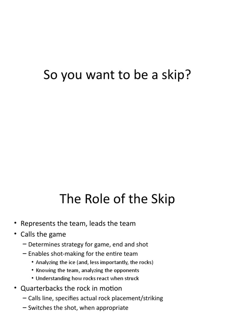 Curling Strategy Presentation | PDF