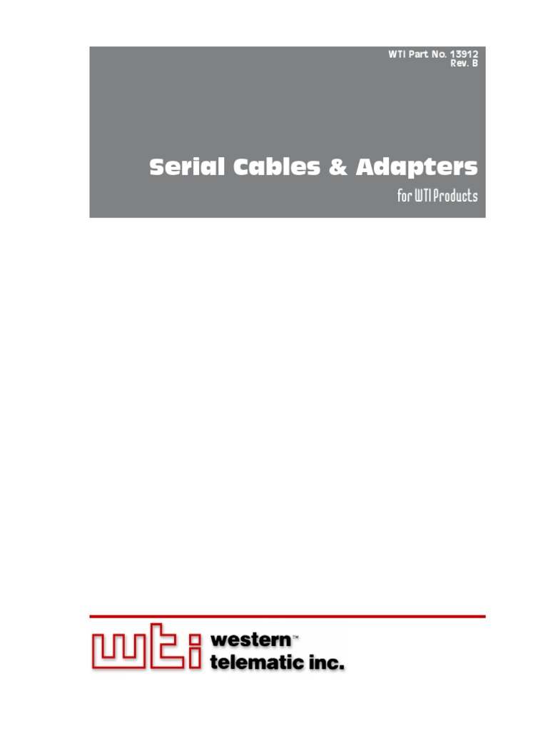 Serial Cables & Adapters | PDF | Computer Hardware | Telecommunications Equipment
