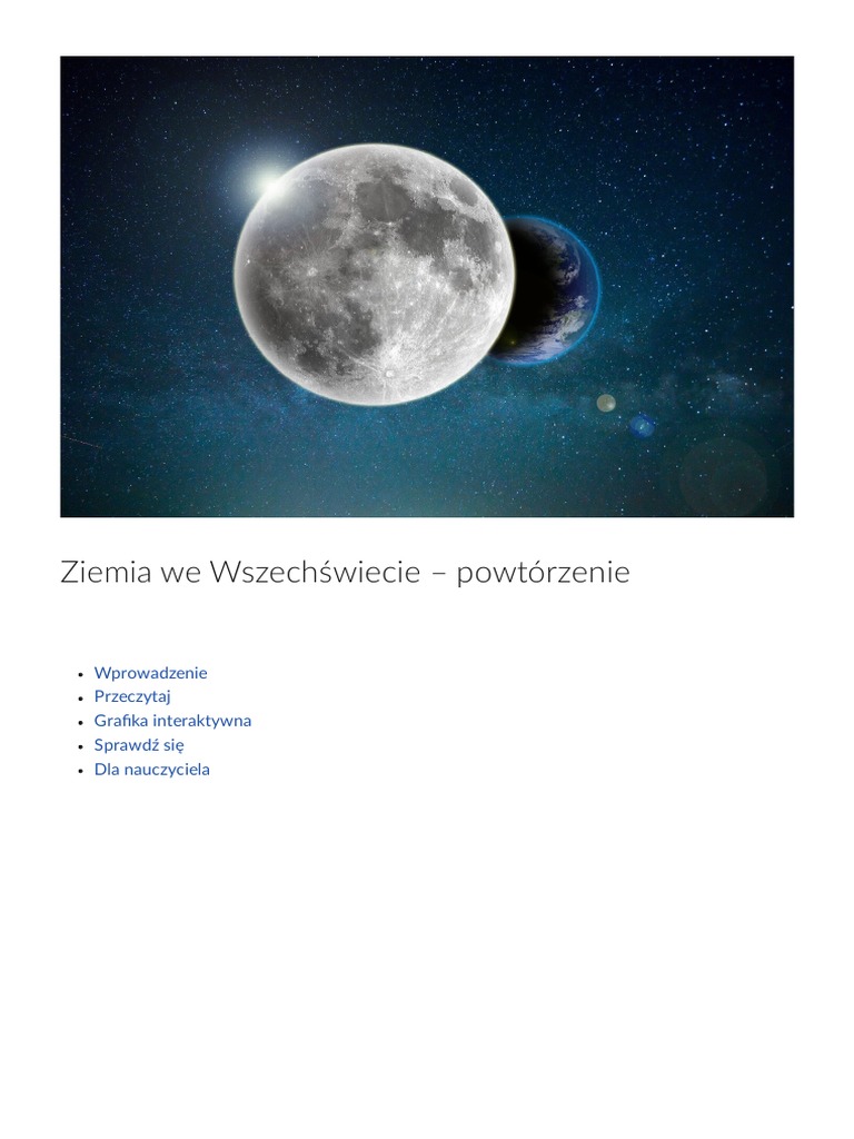 Ziemia We Wszechswiecie - Powtor | PDF
