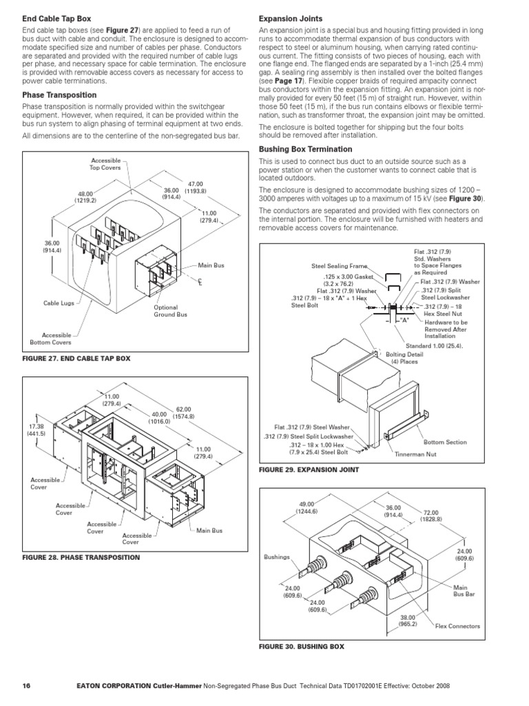 Non-Segregated Phase Bus Duct Overview | PDF | Washer (Hardware ...