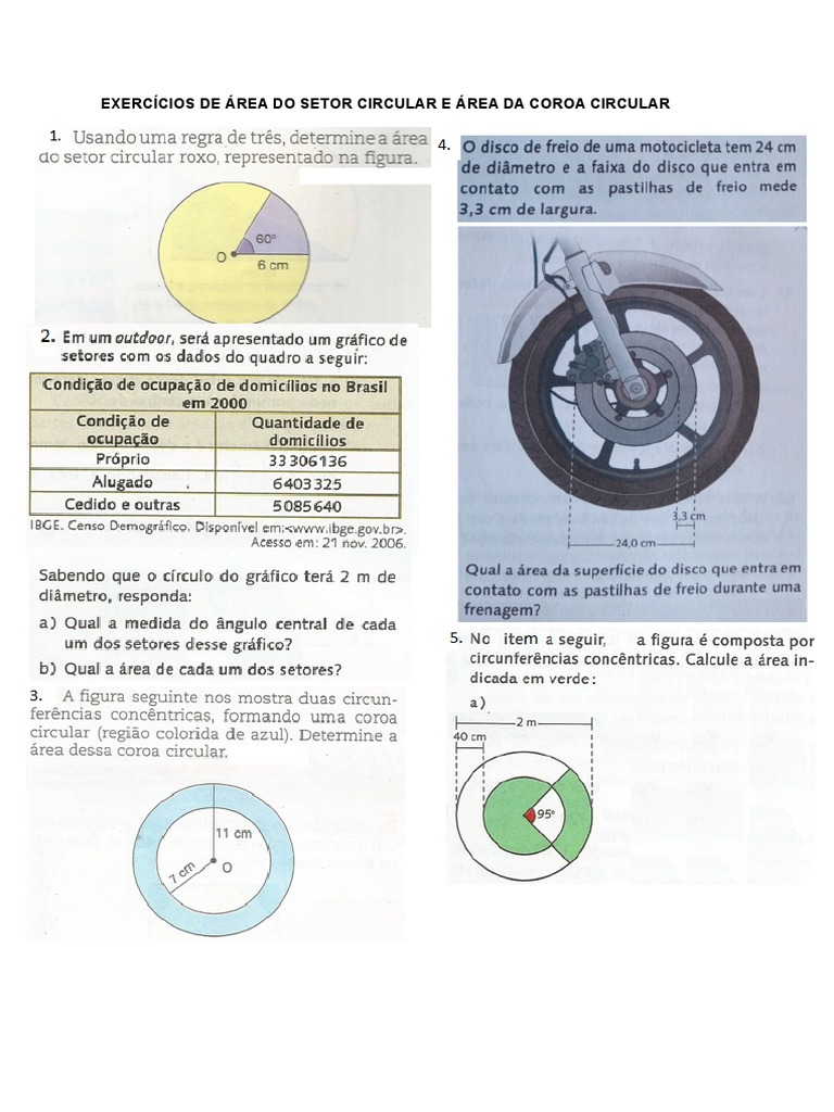 22-06-2022-Exercícios de Área Do Setor Circular e Área Da Coroa ...