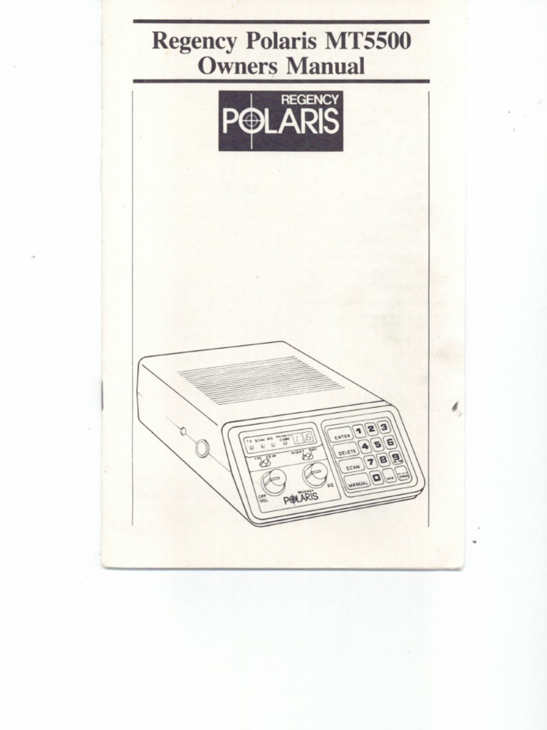Regency MT5500 | PDF