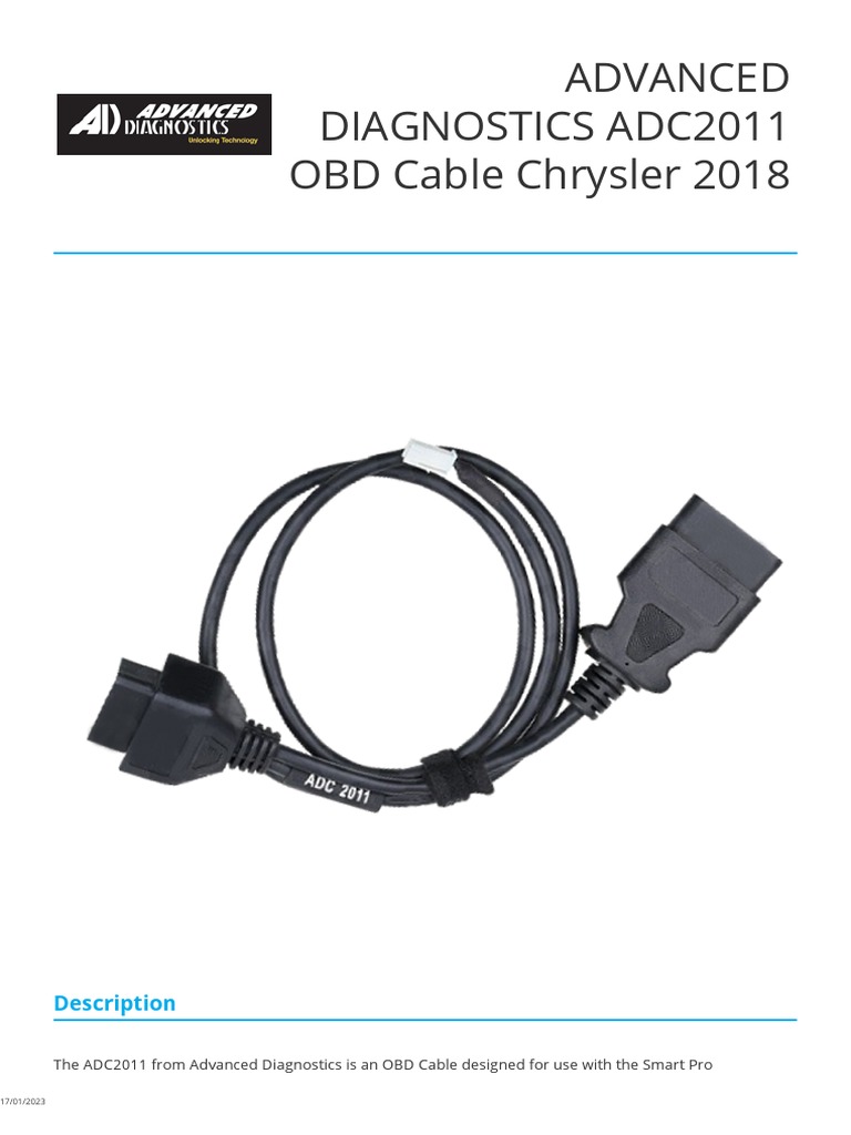 Chrysler OBD Cable ADC2011 Overview | PDF