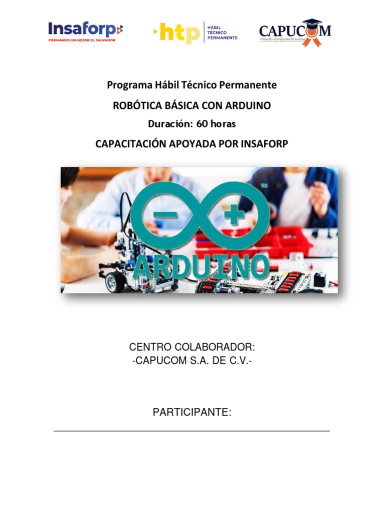 Manual Róbotica Con Arduino. | PDF | Arduino | Robótica
