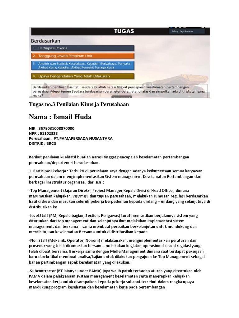 Tugas No.4 Penilaian Kinerja Perushaan | PDF