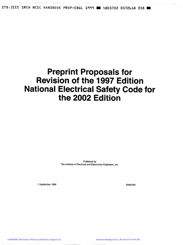 IEEE National Electrical Safety Code | PDF | Electrical Engineering ...