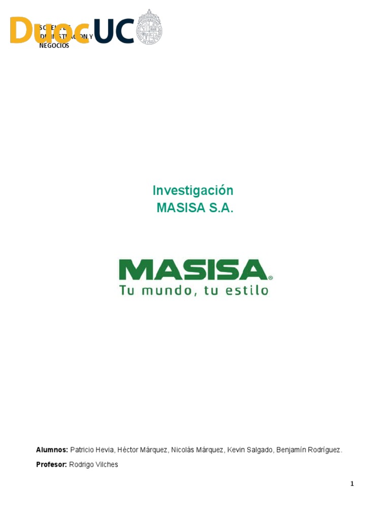 Gestion de Calidad MASISA | PDF | Calidad (comercial) | Chile