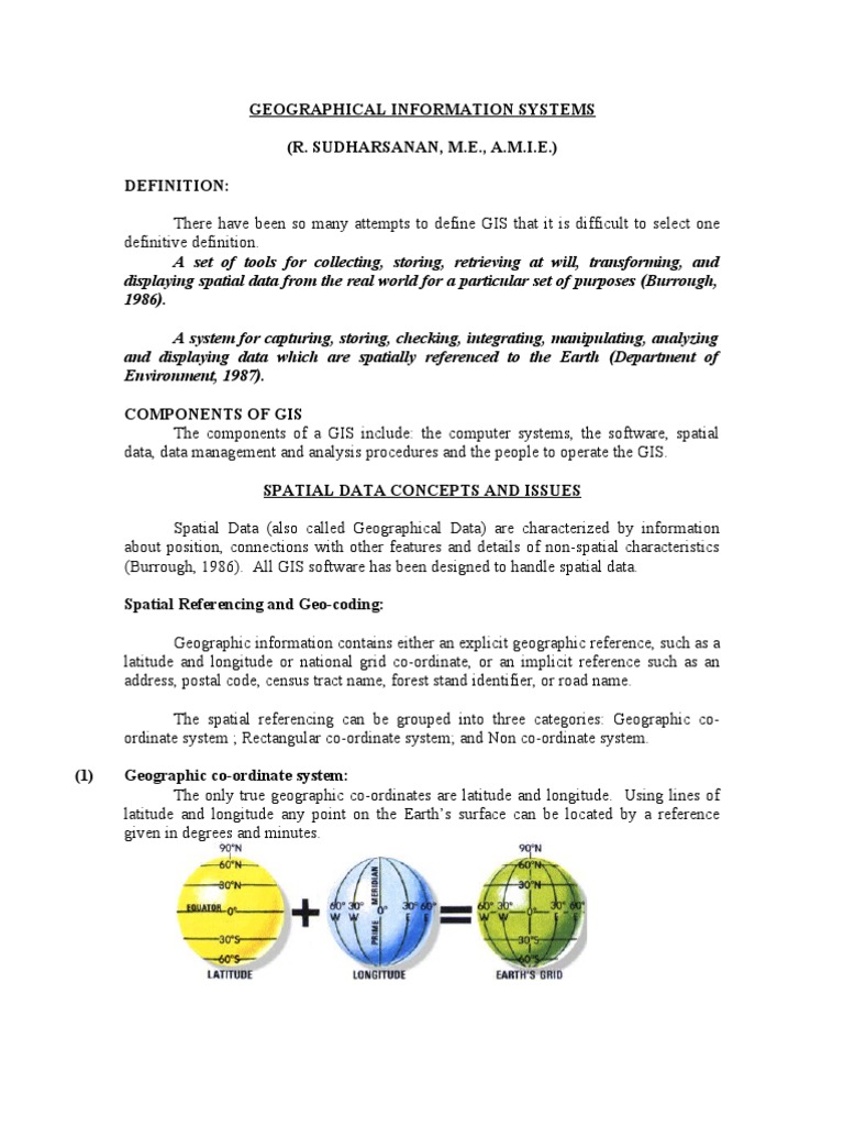GIS Notes - GIS Training - R.sudharsanan | PDF | Geographic Information ...