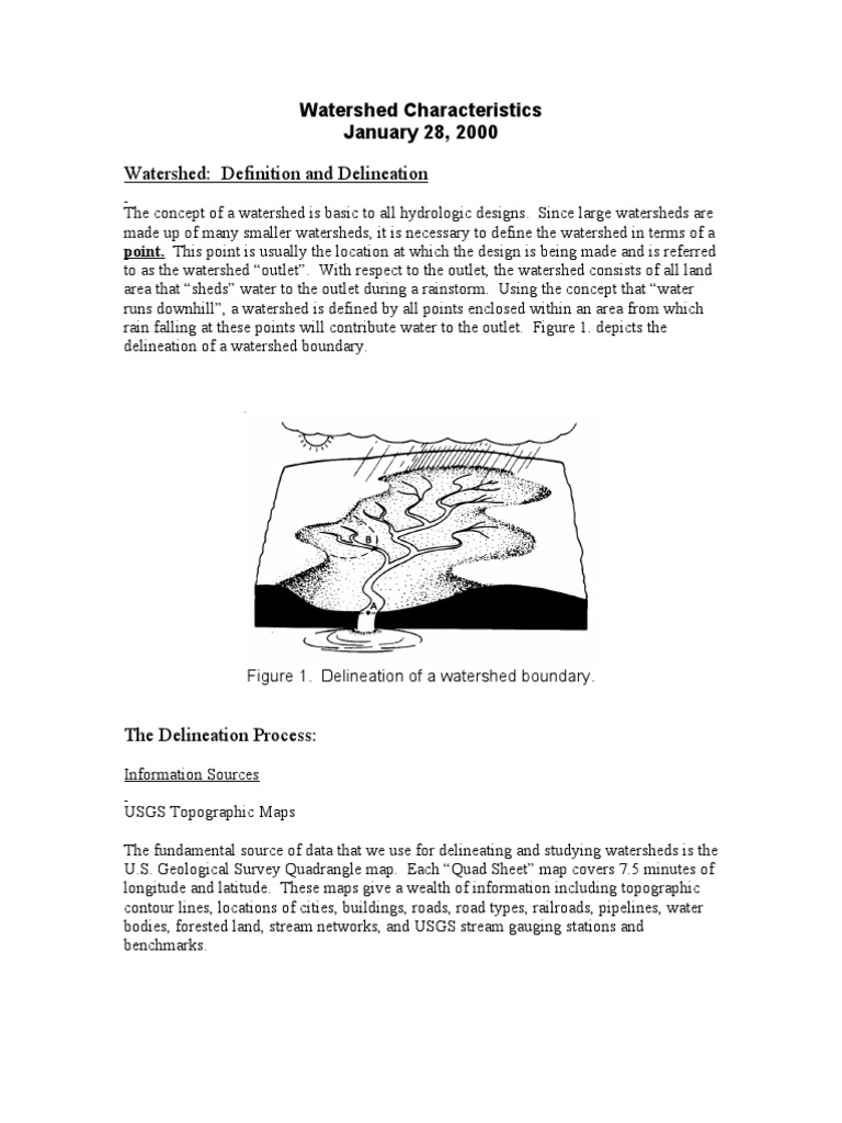 Key Characteristics of Watersheds | PDF | Drainage Basin | United ...