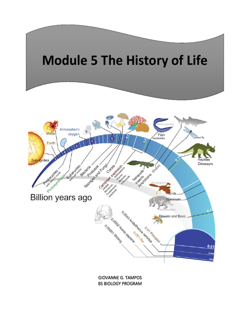 Module 5 The History of Life: Giovanne G. Tampos Bs Biology Program ...