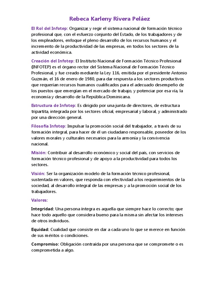 Tarea de Infotep | PDF | Gestión de recursos humanos | Business