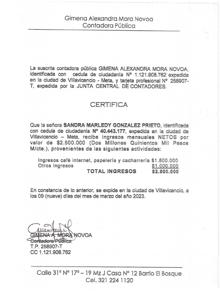 Certificacion Contador | PDF