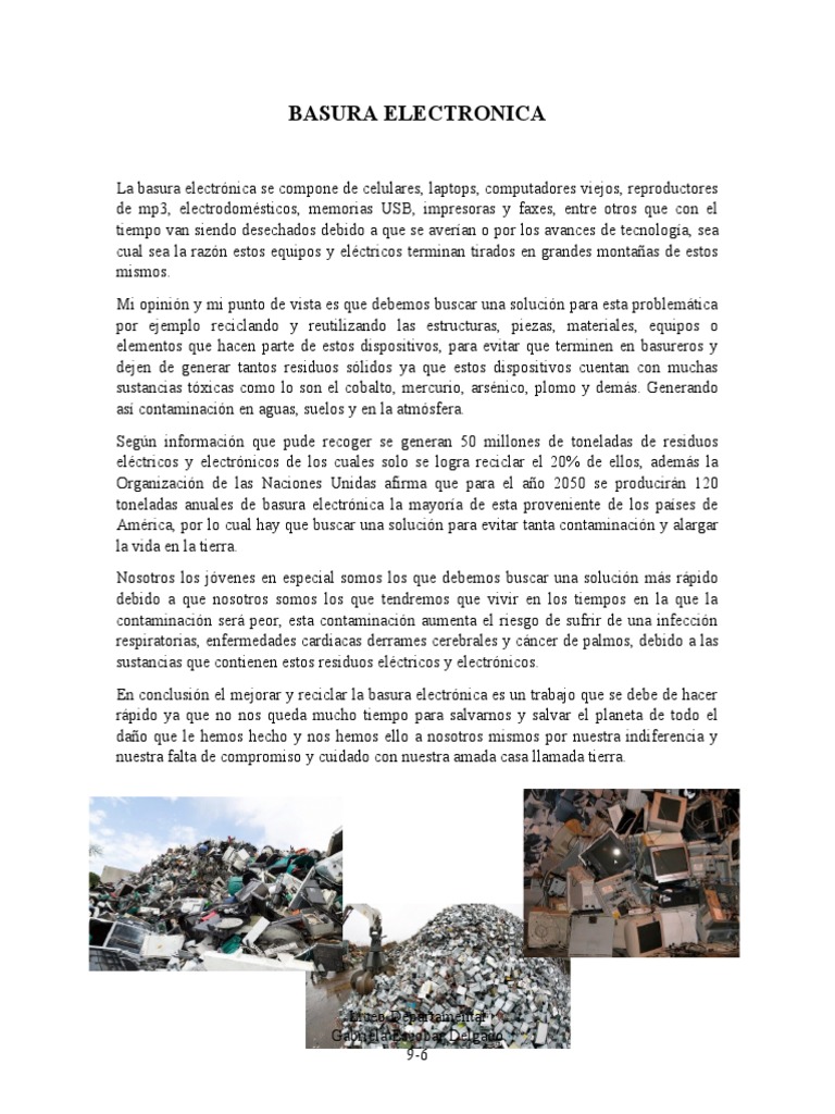 Basura Electronica | PDF | Ciencia y matemáticas