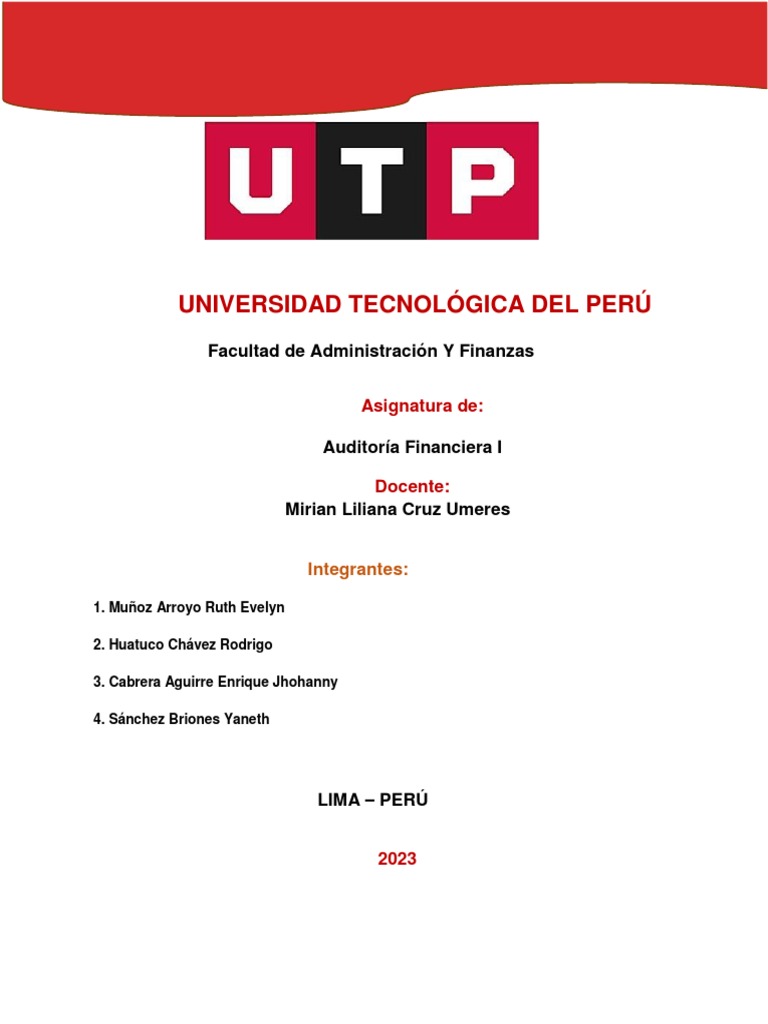 Ta4 Auditoria Financiera 1 Pdf Auditoría
