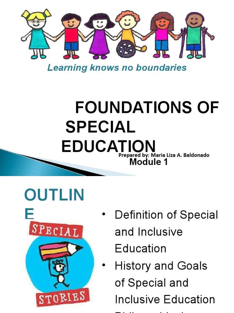 Foundations of Special Education: Learning Knows No Boundaries | PDF ...