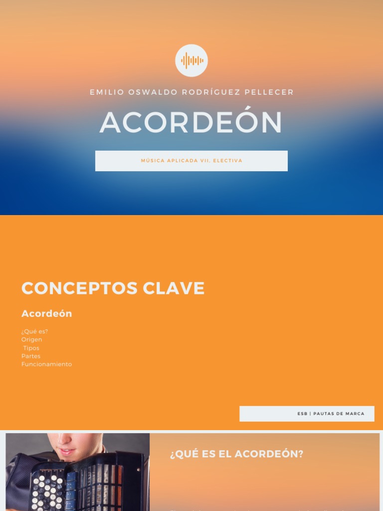 Información sobre el acordeón | PDF | Acordeón | Instrumentos musicales