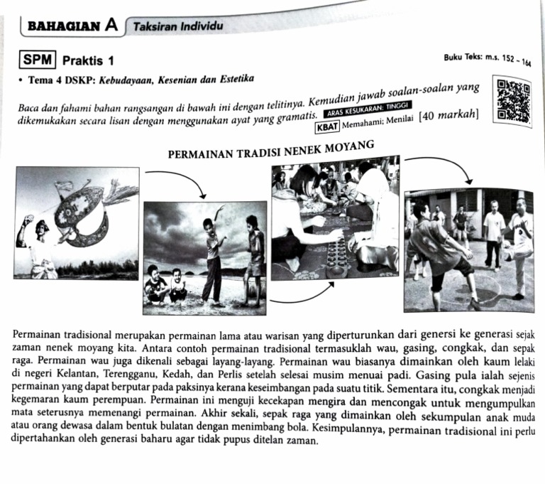 Latihan Ujian Bertutur SPM - Individu | PDF