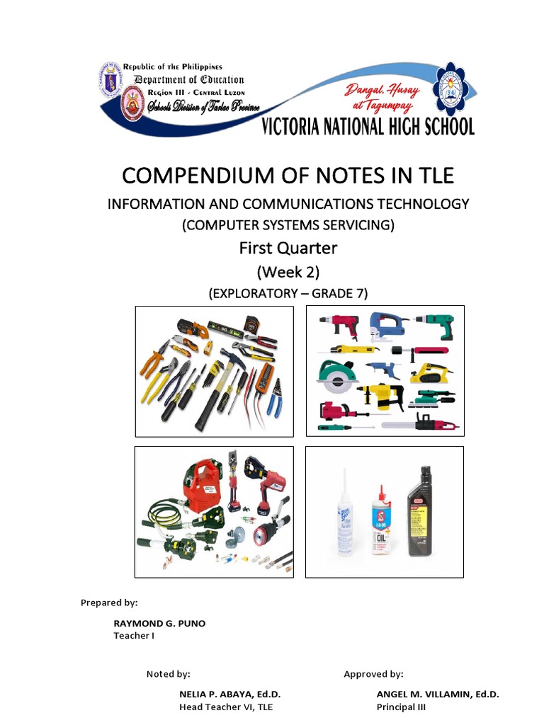 ICT 7 First Quarter Compendium of Notes - Week 2 | PDF | Central ...