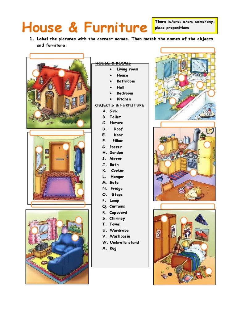 House and Furniture There Isare - 42265 | PDF | Room | Bed