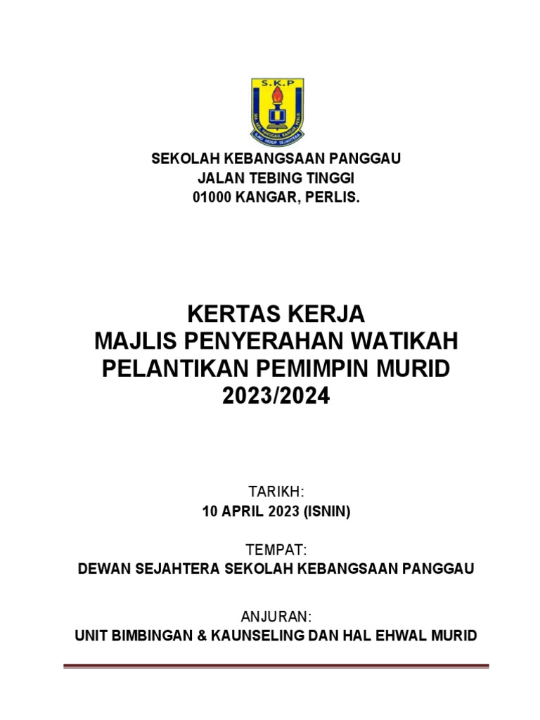 Kertas Kerja Majis Watikah 2023 | PDF