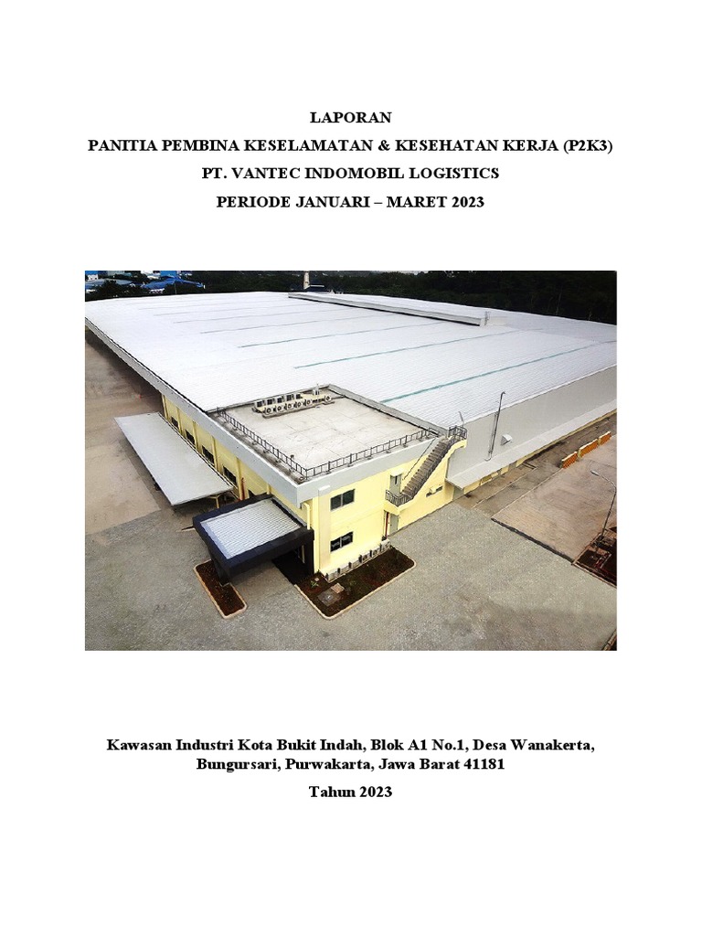 Cover Laporan P2k3 Pdf