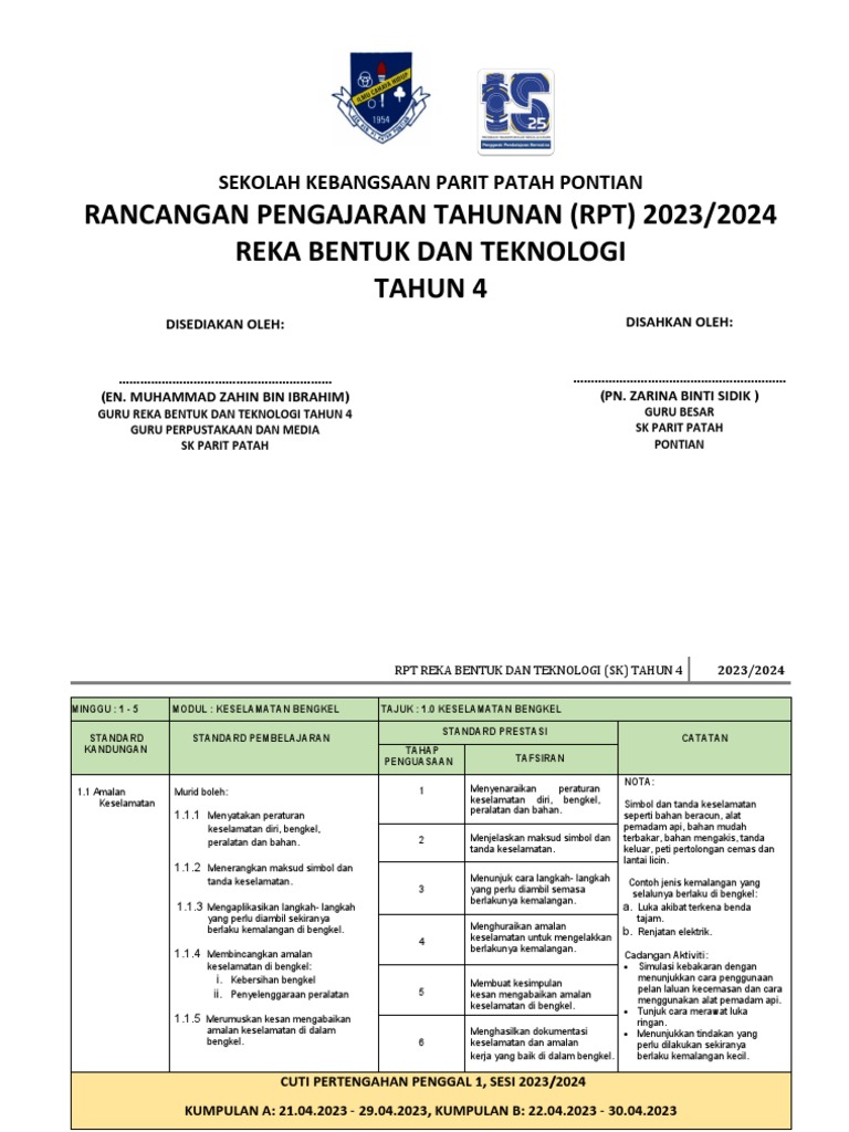 RPT-RBT-THN-4 Siap | PDF