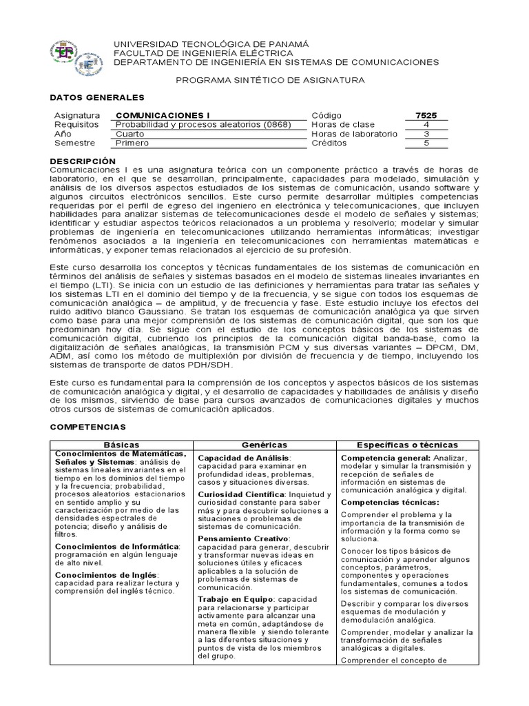 Comunicaciones I | PDF | Modulación | Análisis