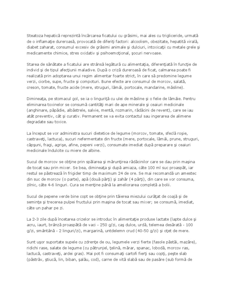 Steatoza Hepatica | PDF