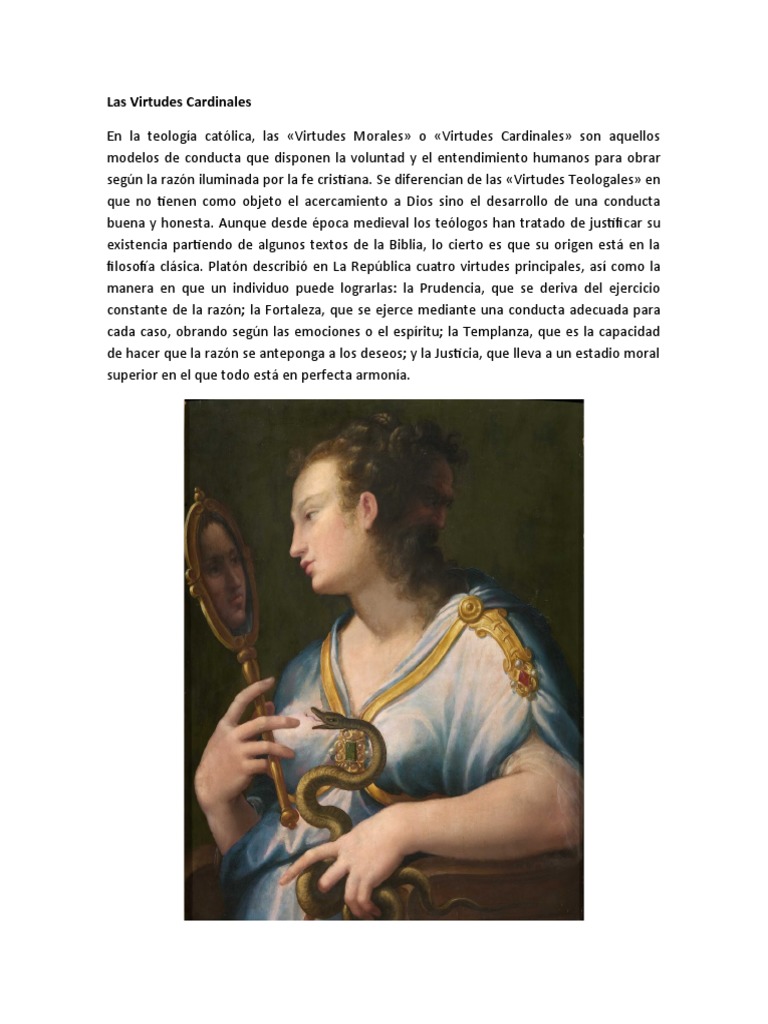 Las Virtudes Cardinales | PDF | Religión y espiritualidad