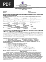 Limang Halimbawa Na Pangungusap Na May Pangalang Lansakan | PDF