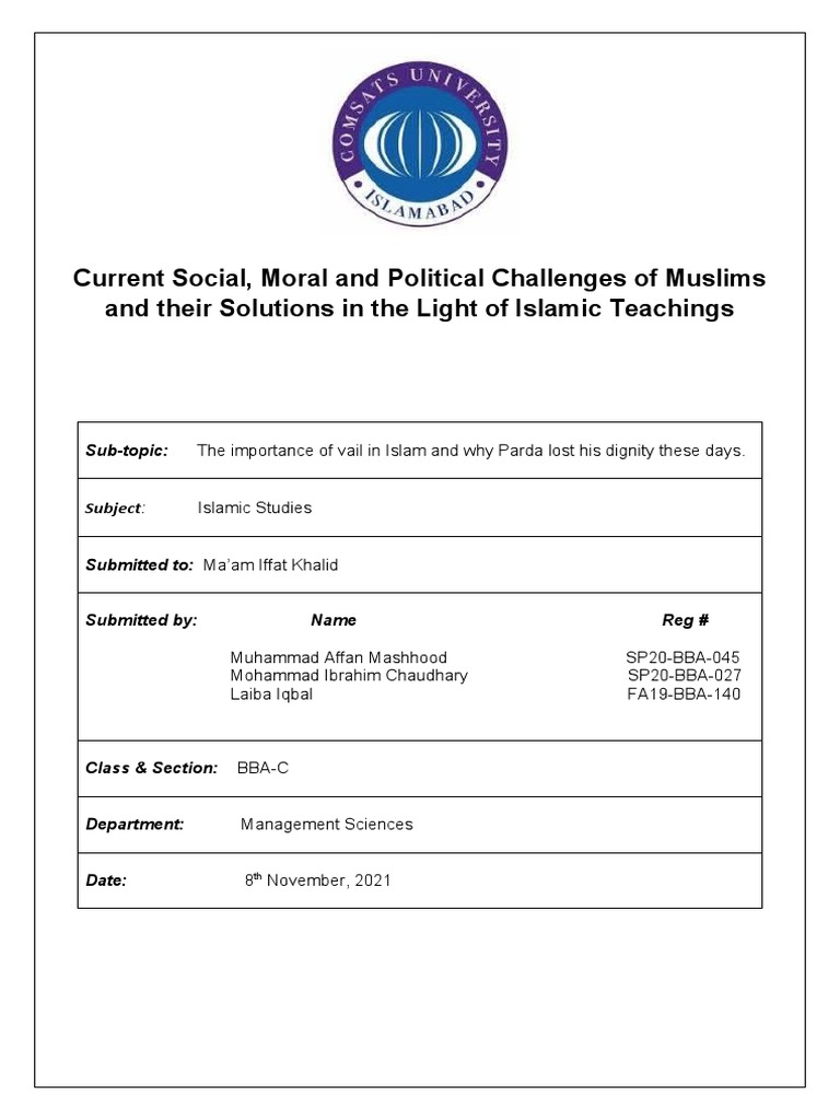 Isl Project | PDF | Hijab | Women In Islam