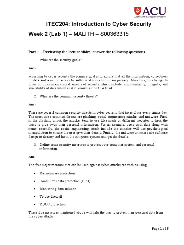 Malith 204 | PDF | Information Security | Security