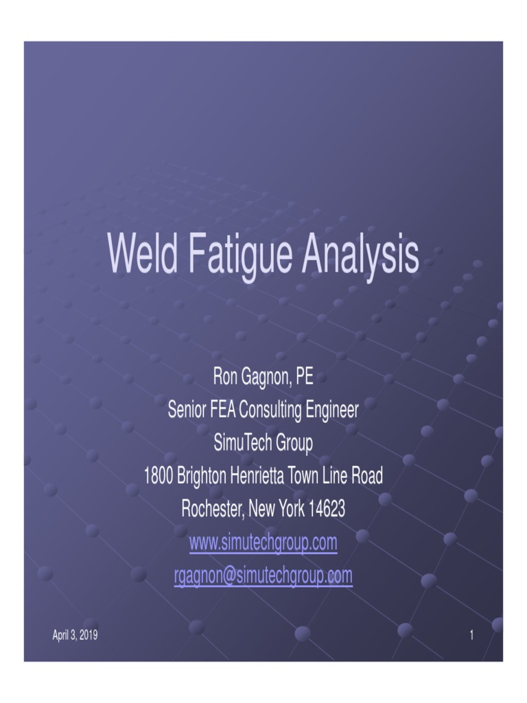 NY2664 Gagnon Presentation | PDF | Fatigue (Material) | Fracture