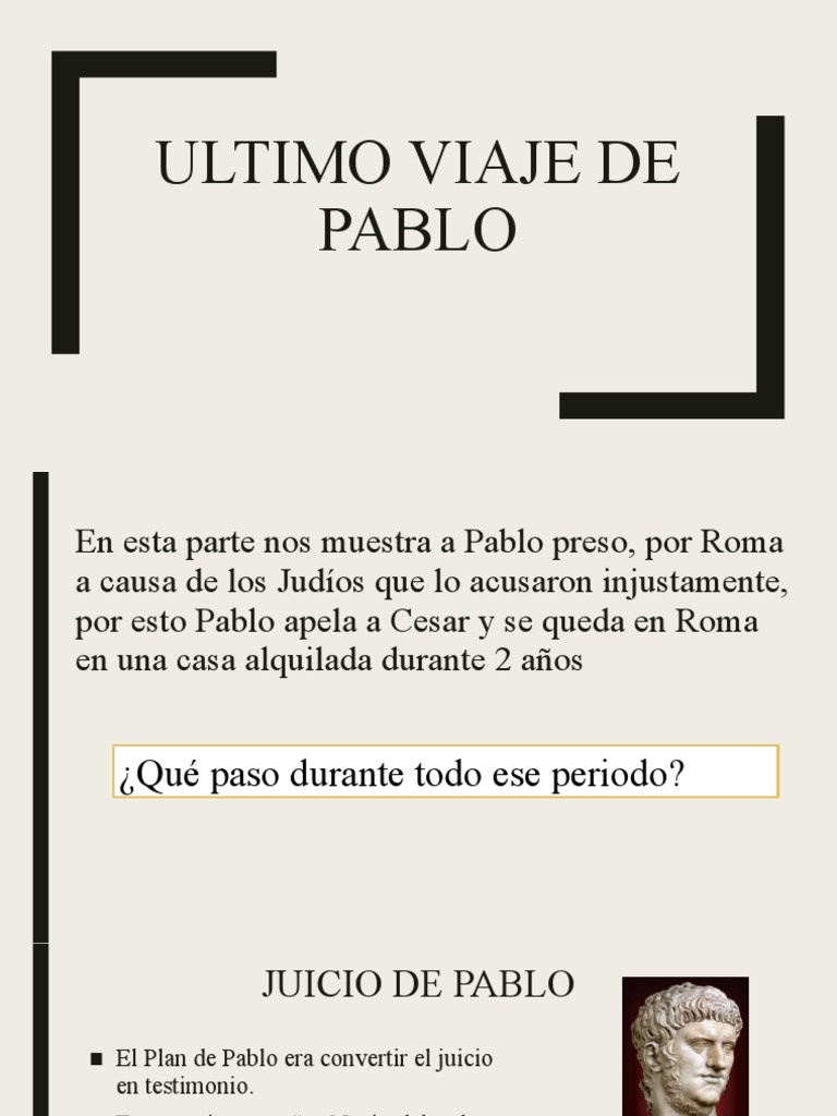 Ultimo Viaje de Pablo | PDF | Pablo el apóstol | Nerón